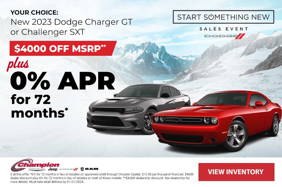 New Dodge Inventory near Downey, CA | Champion Chrysler Jeep Dodge Ram FIAT