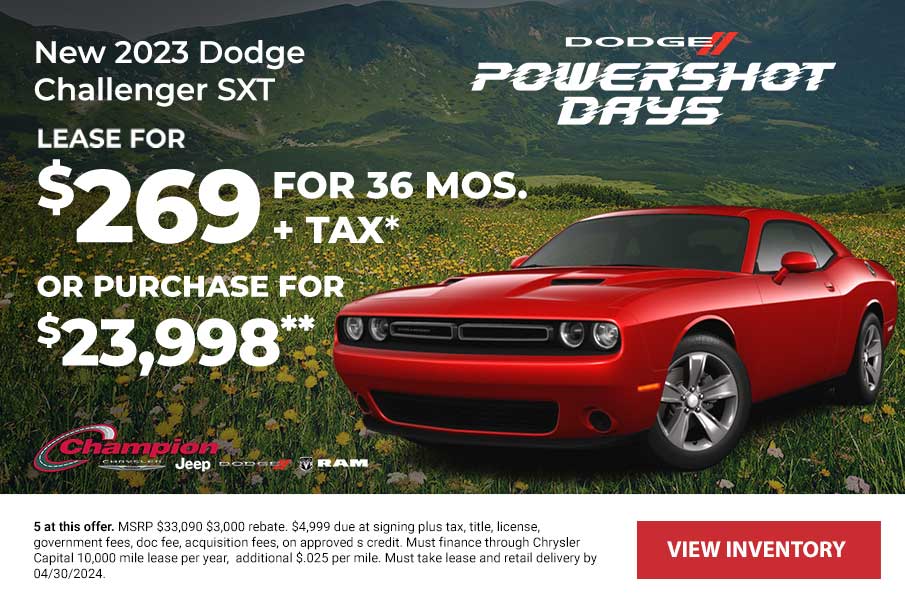 Shop New CDJR Vehicles in Downey, CA | Champion CDJR